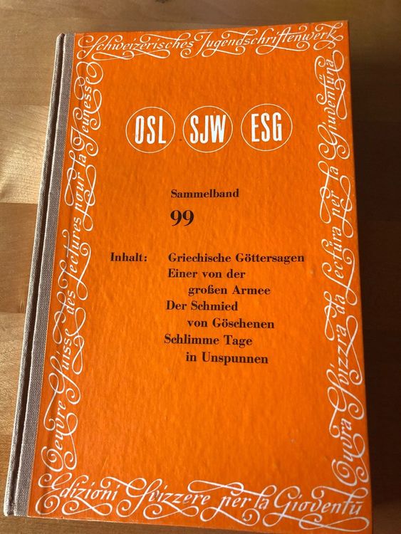 SJW Schweizerisches Jugendschriftenwerk / Sammelband 99 (Gebraucht) in Zürich für CHF 12 – mit ...