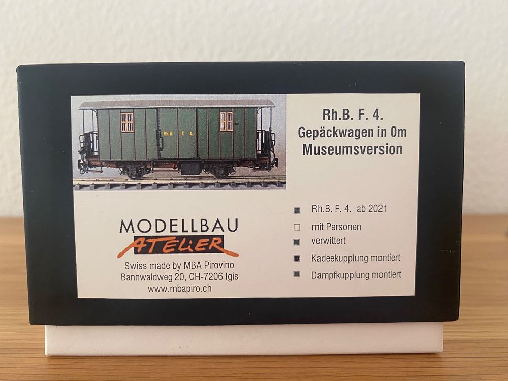 MBA PIROVINO RhB F4004 Gepäckwagen /Museumsversion (Neu und ...