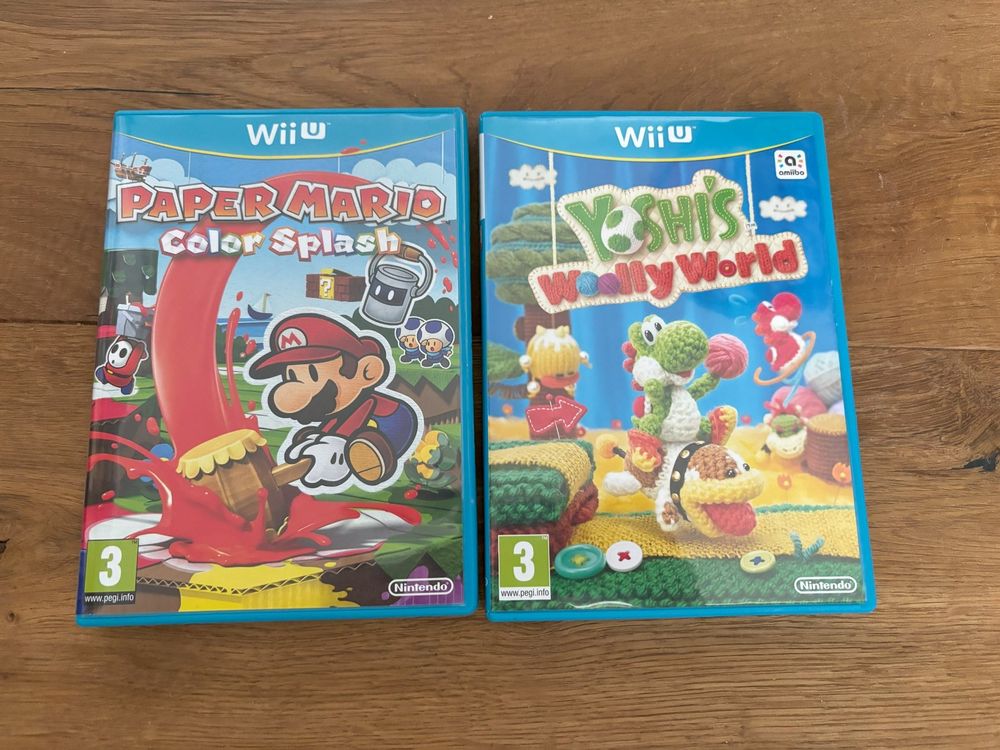 2 Wii U Spiele: Paper Mario & Yoshis Woolly World (Gebraucht) in ...