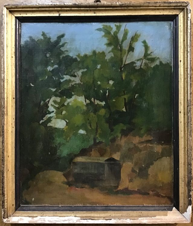 Antike Landschaft Gemälde Unleserlich Signiert | Kaufen auf Ricardo