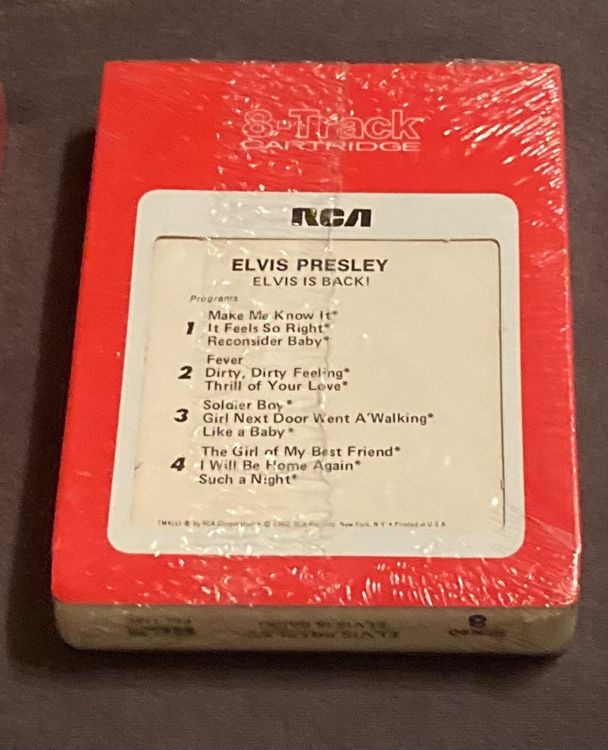 Elvis 8 Spur / 8 Track Kassette- originalverp. Elvis is back (Neu und ...
