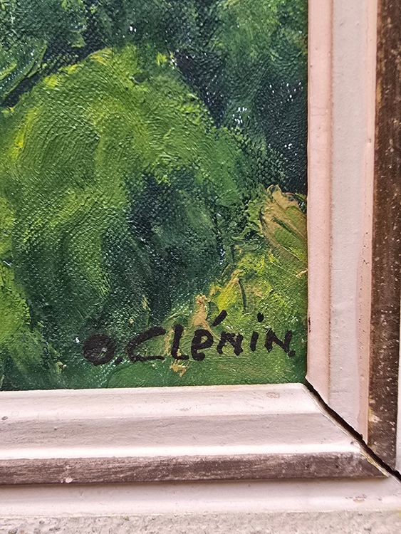Otto Clénin, Gemälde Oel, Bielersee von Twann aus, signiert (Gebraucht ...
