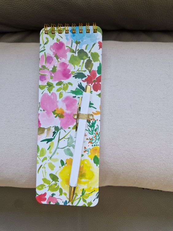 Bloc-notes à fleurs ARTEBENE avec stylo, neuf, idée cadeau🌸 (Neuf (Voir ...