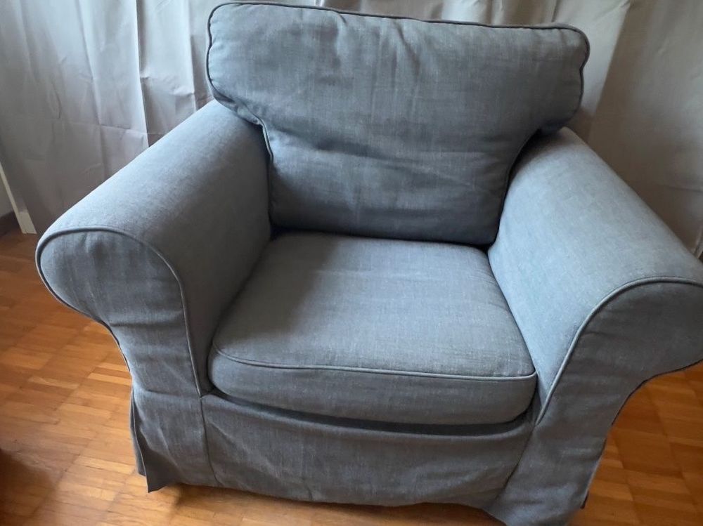 Fauteuil IKEA EKTORP 101.850.55 Début d'enchère 1.- Franc (Gebraucht) in Sion für CHF 1 – nur ...
