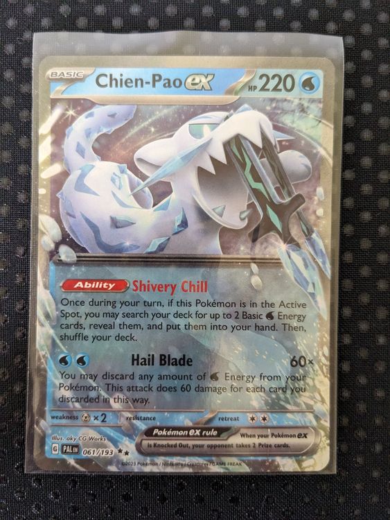 Pokémon Paldea Evolved - Chien-Pao EX 061/193 ( EN ) | Kaufen auf Ricardo