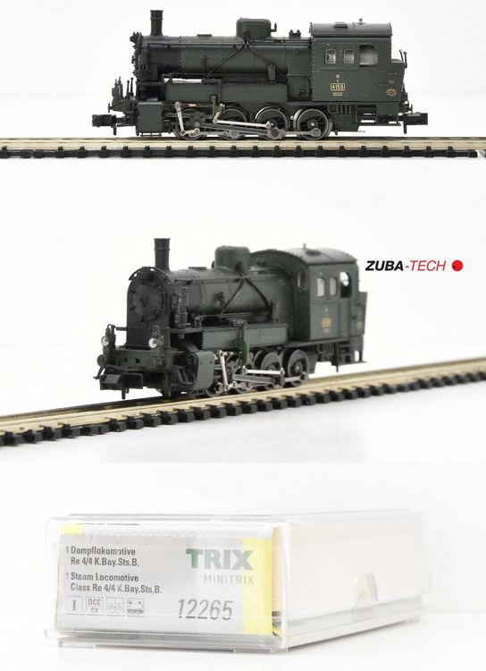 Minitrix 1265 Dampflok R 4/4 K.Bay.Sts.B Spur N GS Digital | Kaufen auf ...