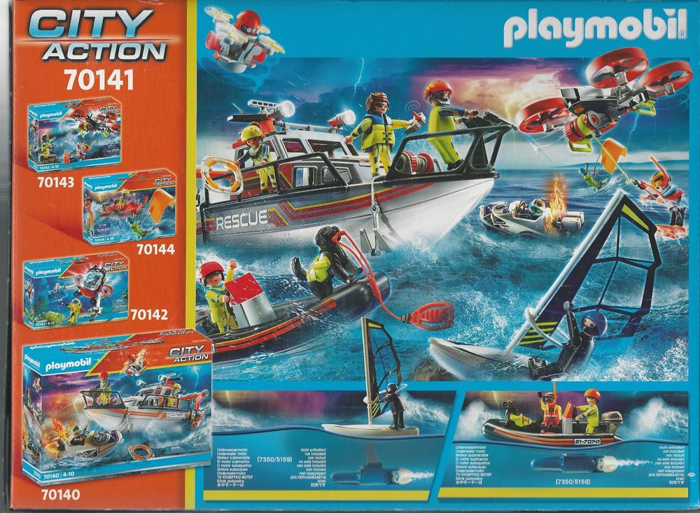 PLAYMOBIL CITY ACTION 70141 GOMMONE DELLA GUARDIA COSTIERA (Neu und ...