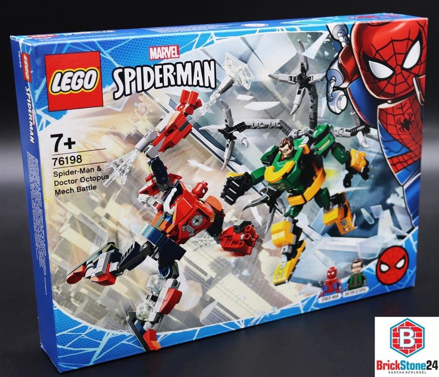 LEGO 76198 MECH-DUELL SPIDER-MAN OCTOPUS (Neu und originalverpackt) in ...