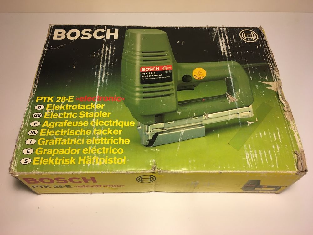 Bosch Elektrotacker PTK 28-E (Gebraucht) in Meggen für CHF 40 – mit Lieferung auf Ricardo kaufen