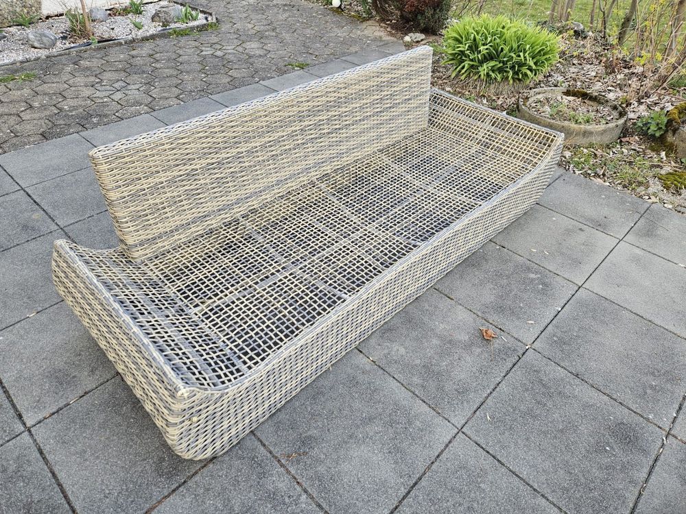 Garten Lounge Set Rattan | 2 Sofas, 2 Tische (Gebraucht) in ...