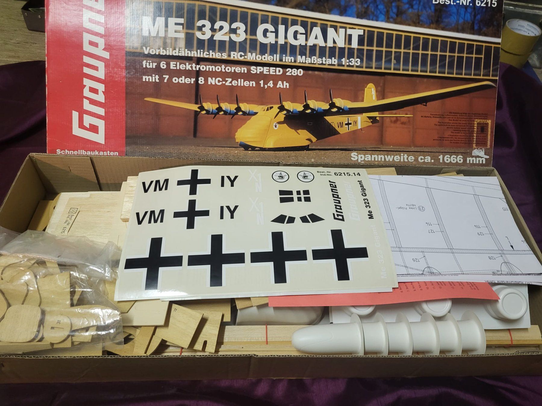 Graupner 6215 ME 323 Gigant inkl. Bauplan *RARITÄT* (Gebraucht) in ...