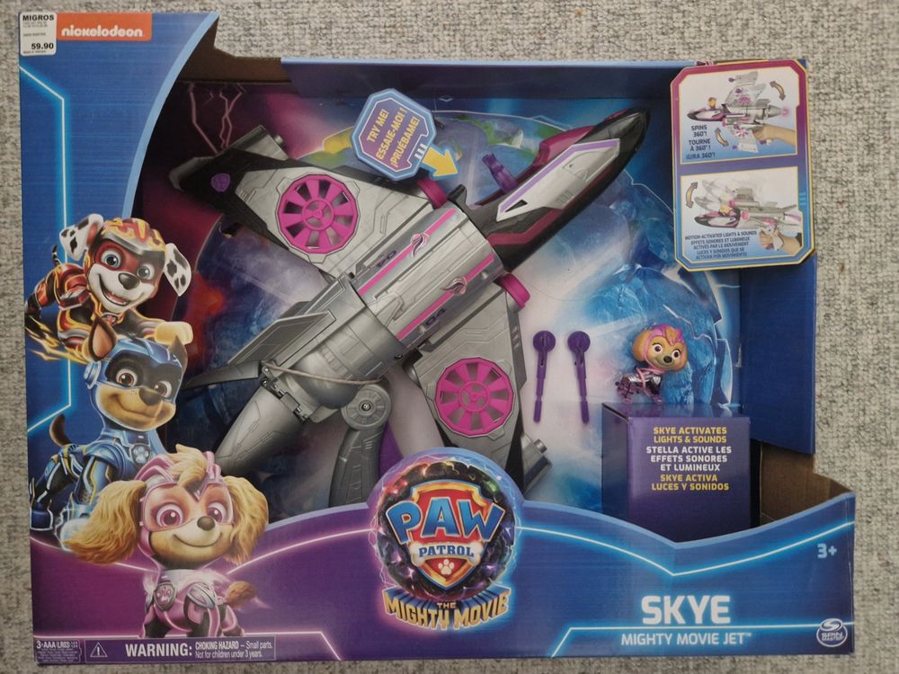 Neu Paw Patrol Mighty Movie Skye Jet, Originalverpackt (Neu und ...