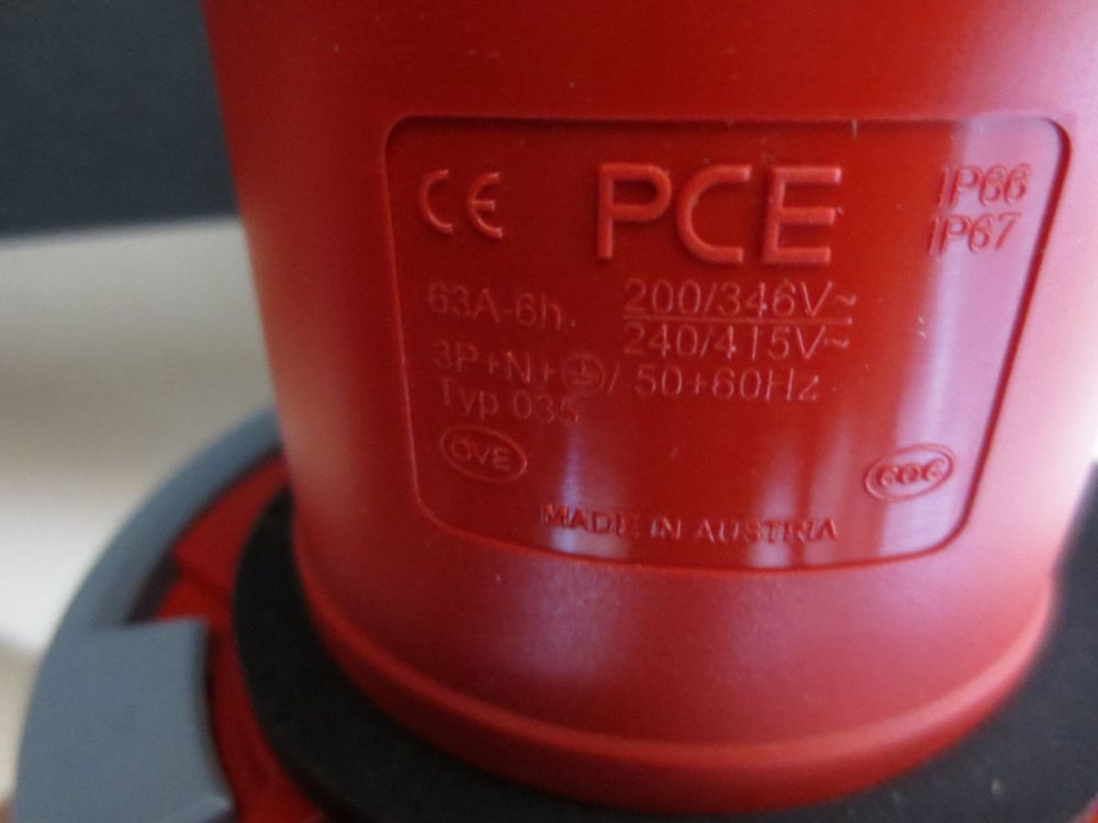 CEE Stecker 63A 5P 6h 400V IP66/67 von PCE Gewerbe Bau (Neu (gemäss Beschreibung)) in Sulz LU ...