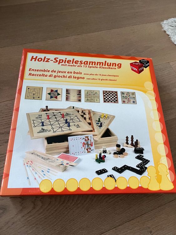 Grosse Holz Spielbox Brettspiele (Gebraucht) in Böckten für CHF 10 ...