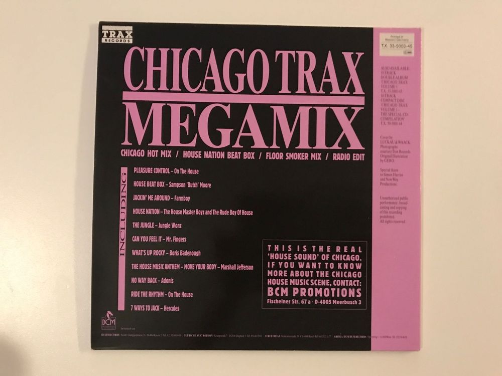 Chicago Trax Megamix LP (Gebraucht) in Gutenswil für CHF 5 – mit ...