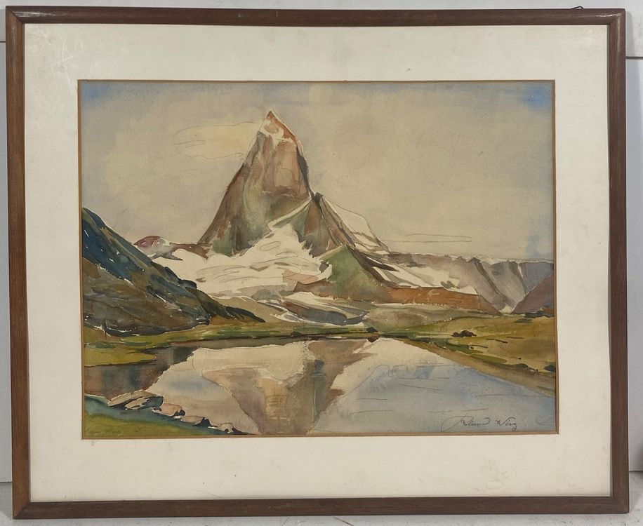 Roland WIRTZ (XX-XXI) Berglandschaft Aquarell Handsigniert (Gebraucht) in Root für CHF 19 – mit ...