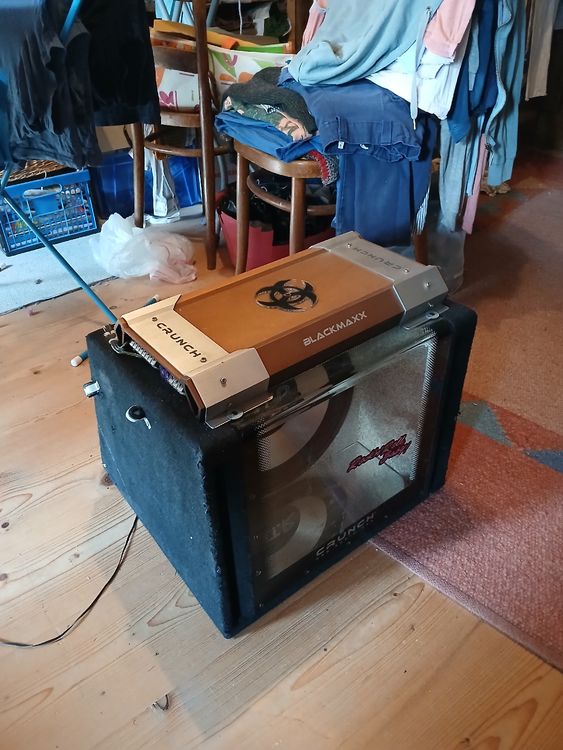 Crunch MXB 4200 Blackmaxx Subwoofer + Crunch Verstärker | Kaufen auf ...