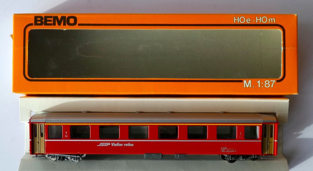 Bemo H0m; Set mit 5 Personenwagen und 1 Gepäckwagen der RhB (Gebraucht ...