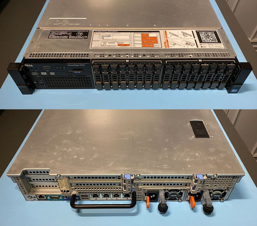 Dell R720 2xE5-2697v2, 16SFF, 512GB Mem, 14.4TB SAS, Rails (Gebraucht ...