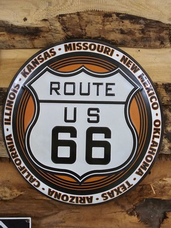 Blechschild Route 66 rund Deko USA US CAR (Gebraucht) in Leimbach AG ...