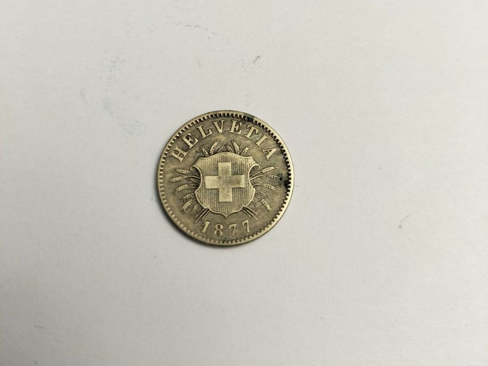 Antike Schweizer Münze 5 Rappen 1877 Helvetia Schweiz (Gebraucht) in Horgen für CHF 45 – mit ...