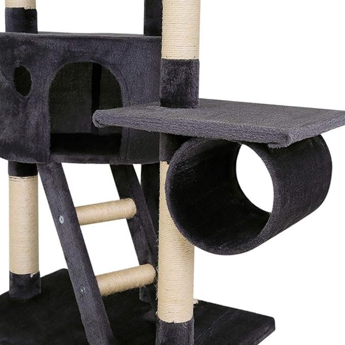 XXL Kratzbaum Katzenbaum Stabiler Kletterbaum Spielhaus Turm (Neu und originalverpackt) in ...