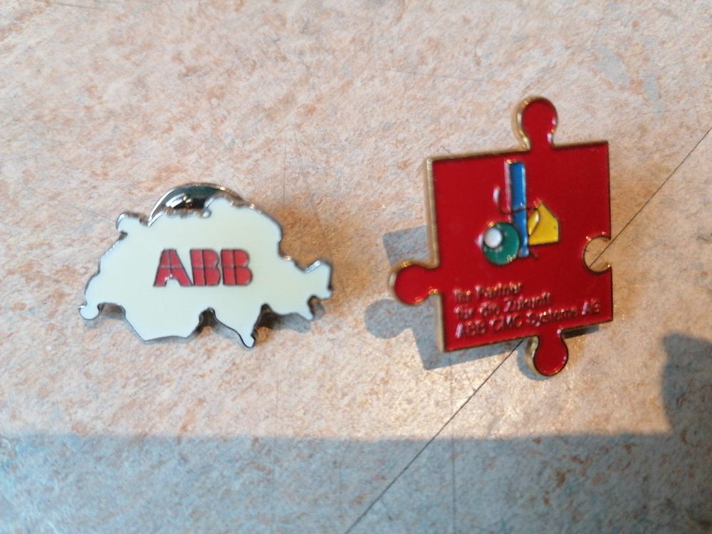 ABB Pin Anstecknadel Set, Schweiz Umriss, Puzzle Teil (Gebraucht) in ...