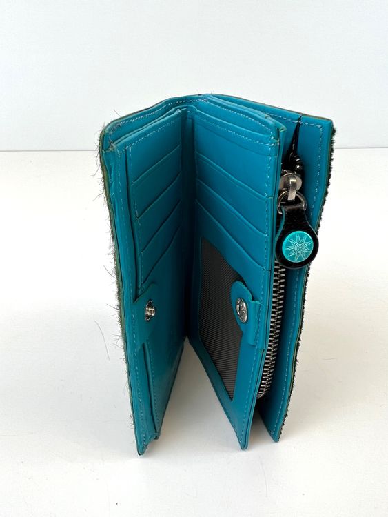 GABS Leder-Portemonnaie Türkis/Grün Leopardenmuster (Gebraucht) in für ...