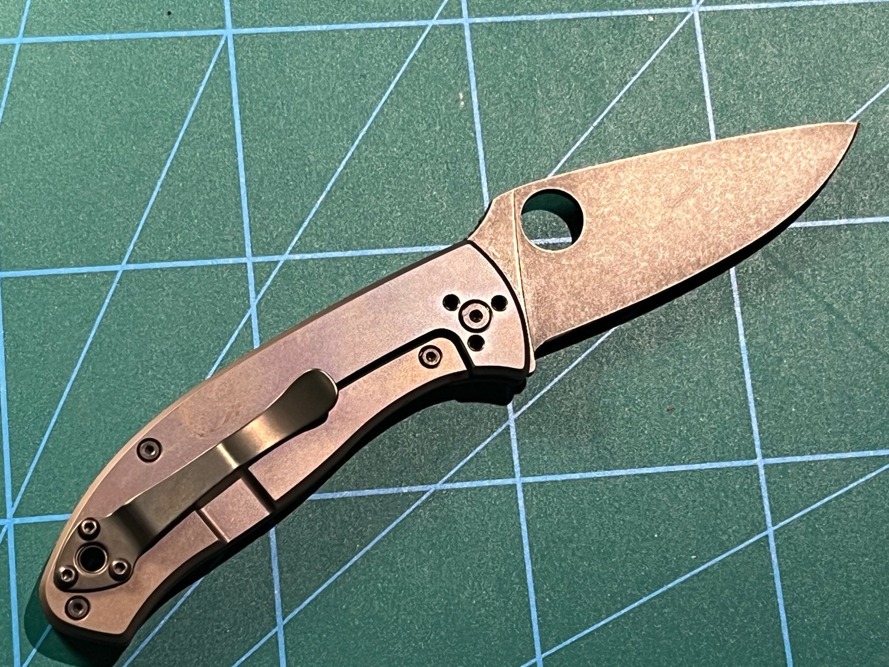 Spyderco Tenacious Mod's by Wilde13.edc Custom Messer Titan (Neuf avec ...