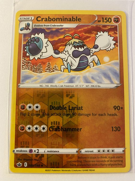 Pokemon Crabominable 085/198 Reverse Holo Chilling Reign EN | Kaufen ...