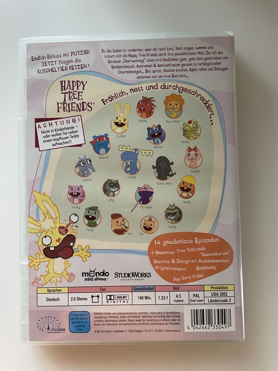 Happy Tree Friends DVD - 14 grauenhafte Episoden,TOP! Selten (Gebraucht ...