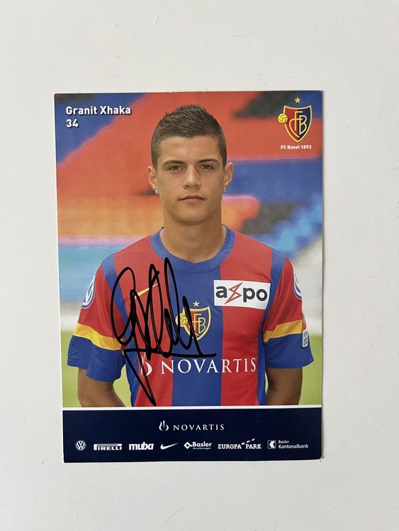 Granit Xhaka Fc Basel Autogramm Karte Unterschrift Ab 1.- (Gebraucht ...