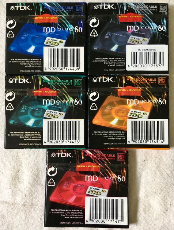 5 TDK Minidisc MD 80 NEU und OVP (Neu und originalverpackt) in Forch für CHF 37 – mit Lieferung ...
