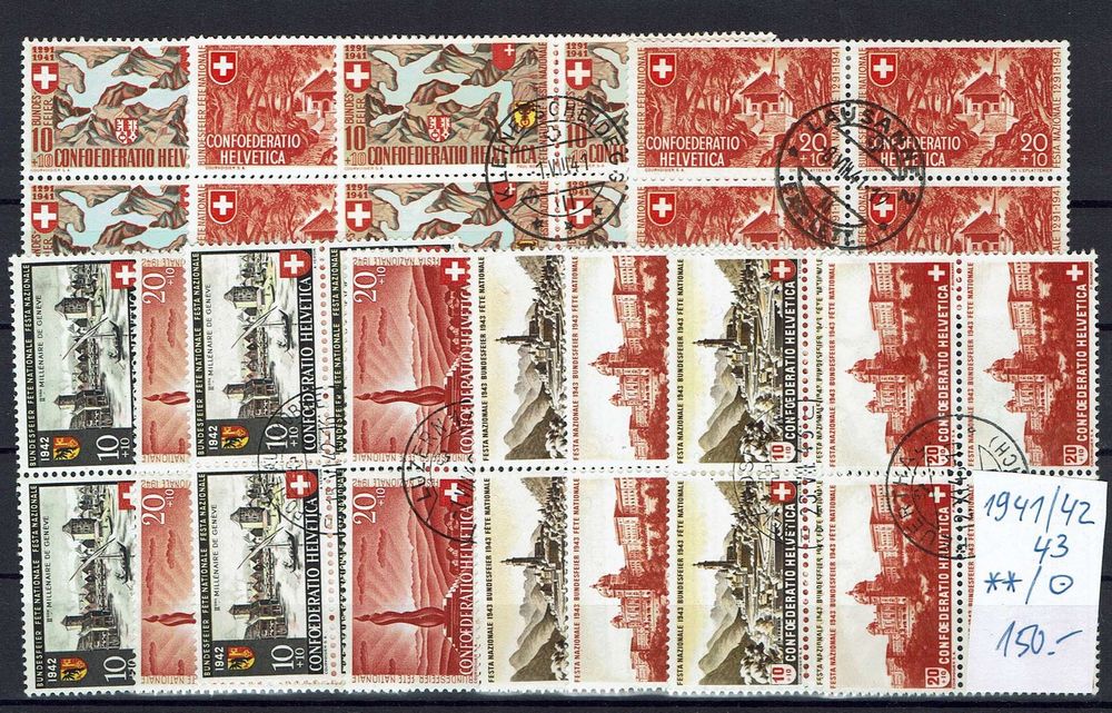 Pro Patria 1941/42/43 **/oblit | Kaufen auf Ricardo