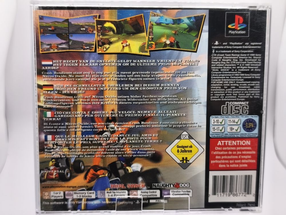 Crash Team Racing CTR PlayStation 1 PS1 en bon état ! (D'occasion) à ...