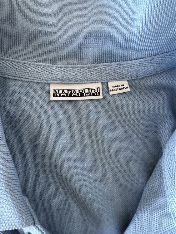 Polo Napapijri azzurra, taglia XL, come nuova! Affare. (Nuovo (secondo ...