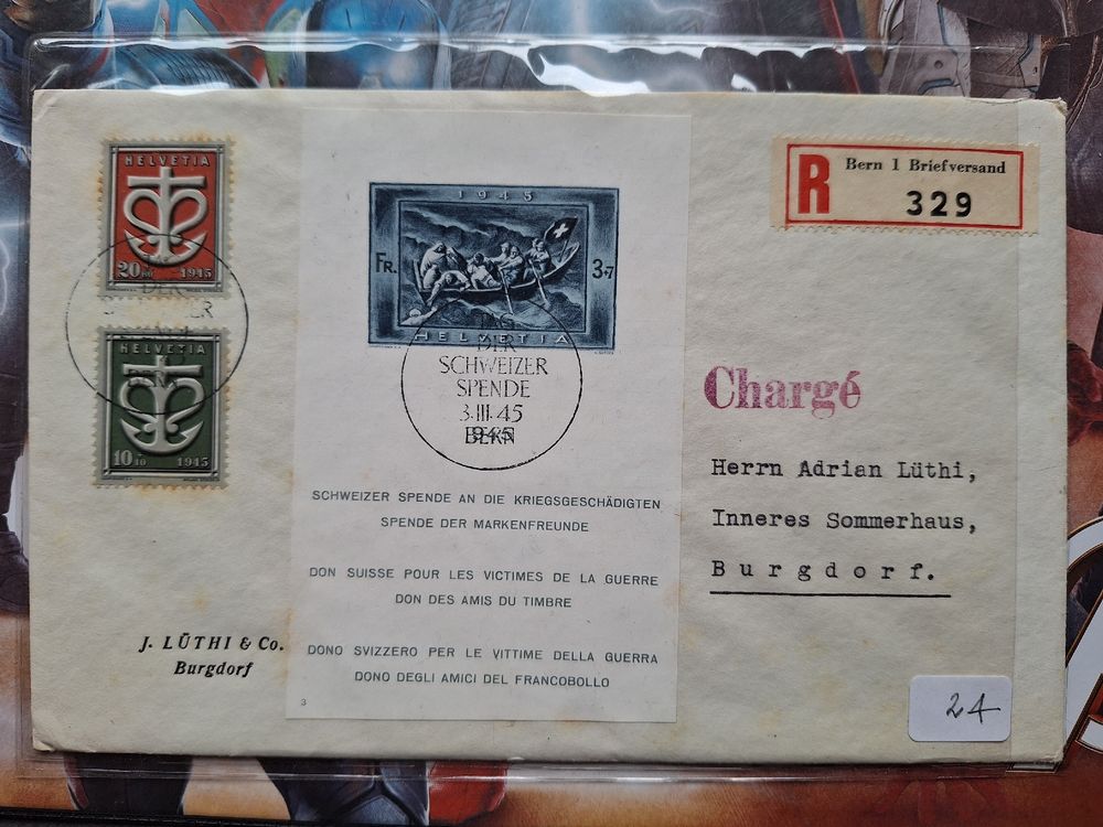 W21 Spendeblockbrief Kat. 300.- (Gebraucht) in Balgach für CHF 30 – mit Lieferung auf Ricardo kaufen