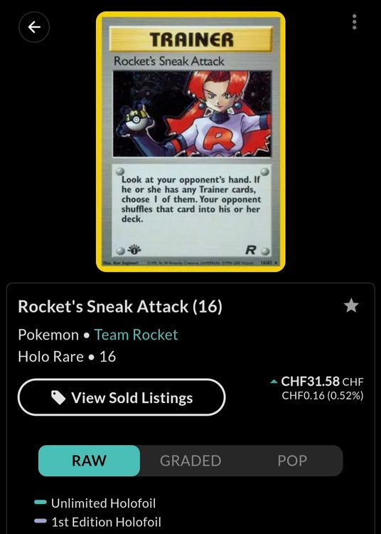 Pokémon Attacco sorpresa 16/82 Team Rocket ITA HOLO rare 1ed (Usato) a ...