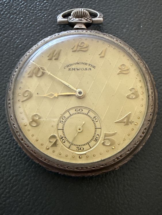 Emwosa Chronometer Taschenuhr echt Silber50 mm (Gebraucht) in Pfeffingen für CHF 47 – mit ...