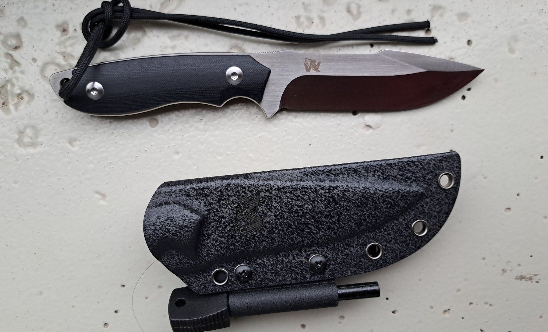 Neues edles Mini Outdoor Messer mit Scheide, Top Zustand (Neu und ...