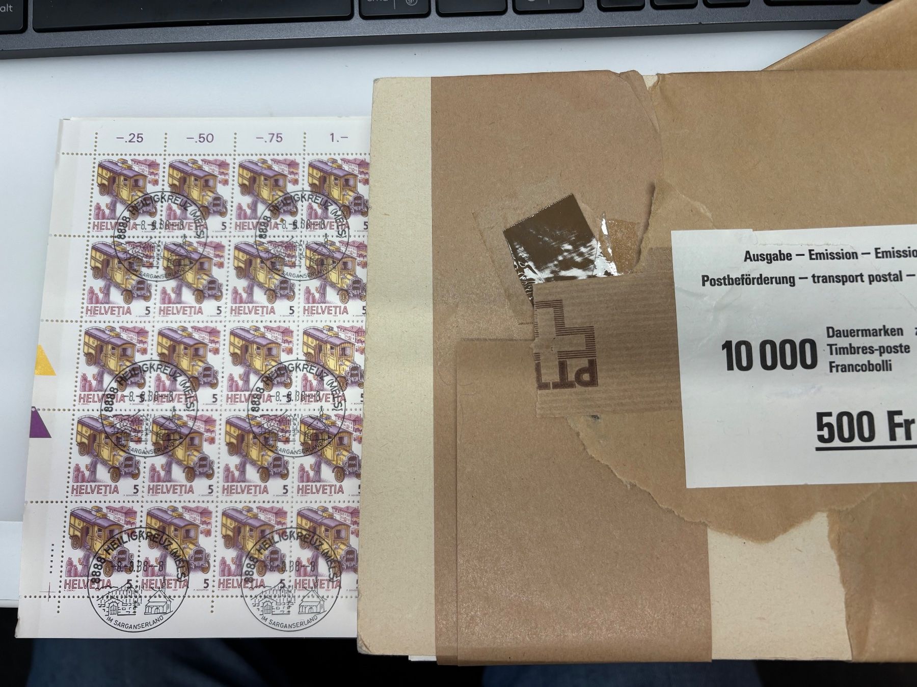 10'000 Stk. Dauermarken 0.05 Fr. 8.8.88 8888 Heiligkreuz (Neu und ...