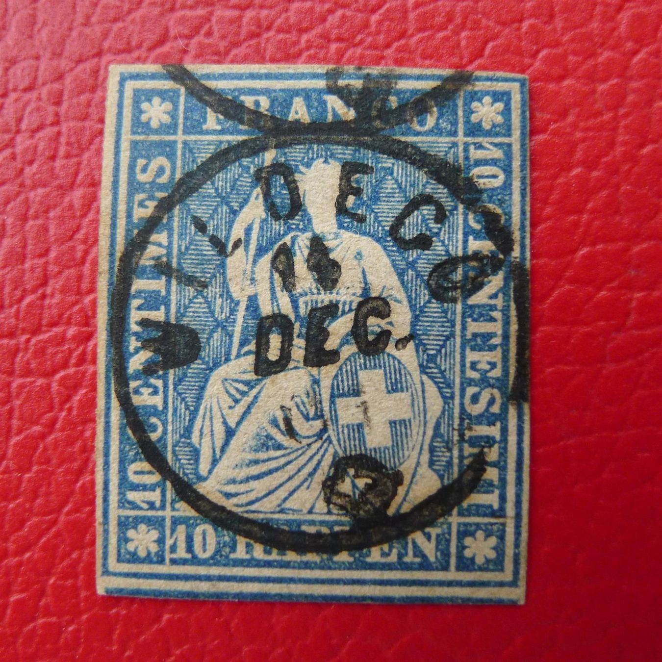 Strubel: 23G (23B4), fehlerfrei von WILDEGG AG: 11.DEZ.1861 (Gebraucht ...