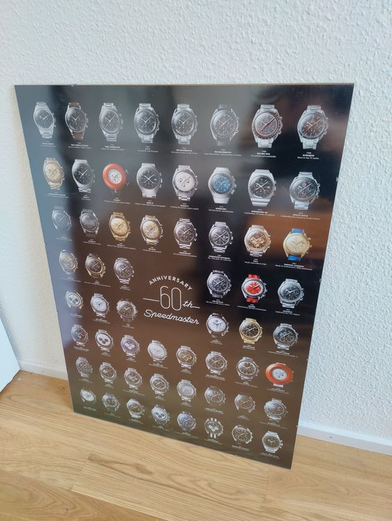 Omega Speedmaster 60th Anniversary Poster / Bild (Gebraucht) in für CHF ...