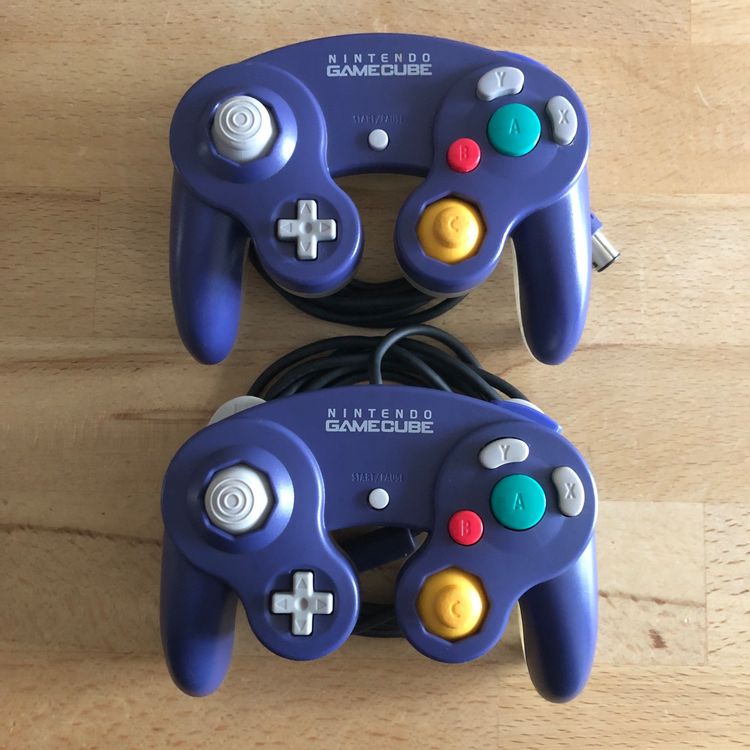 2 originale GameCube Controller zweifarbig (purple/clear) | Kaufen auf ...