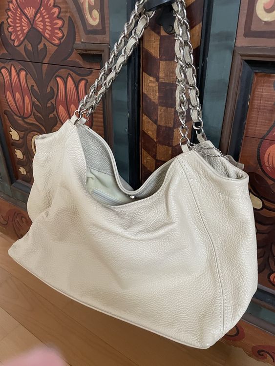 Edle Ledertasche, Italien, Handtasche, beige, Vintage (Gebraucht) in ...