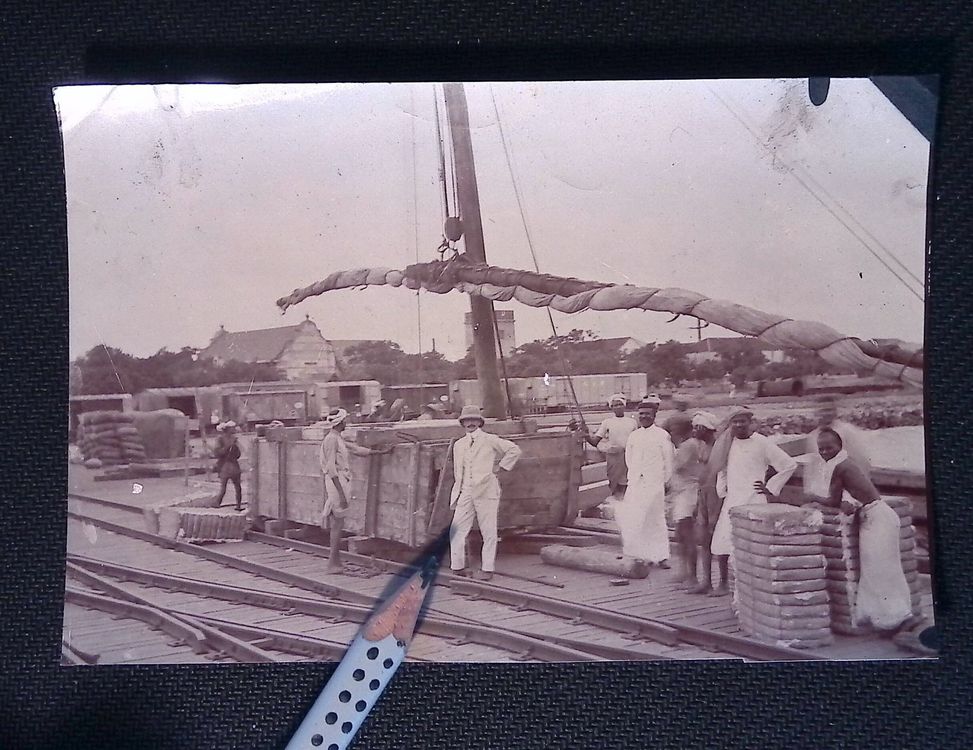 6 Antike Fotos &1 Brief Schweizer Ingenieurs in Indien 1913 (Gebraucht ...