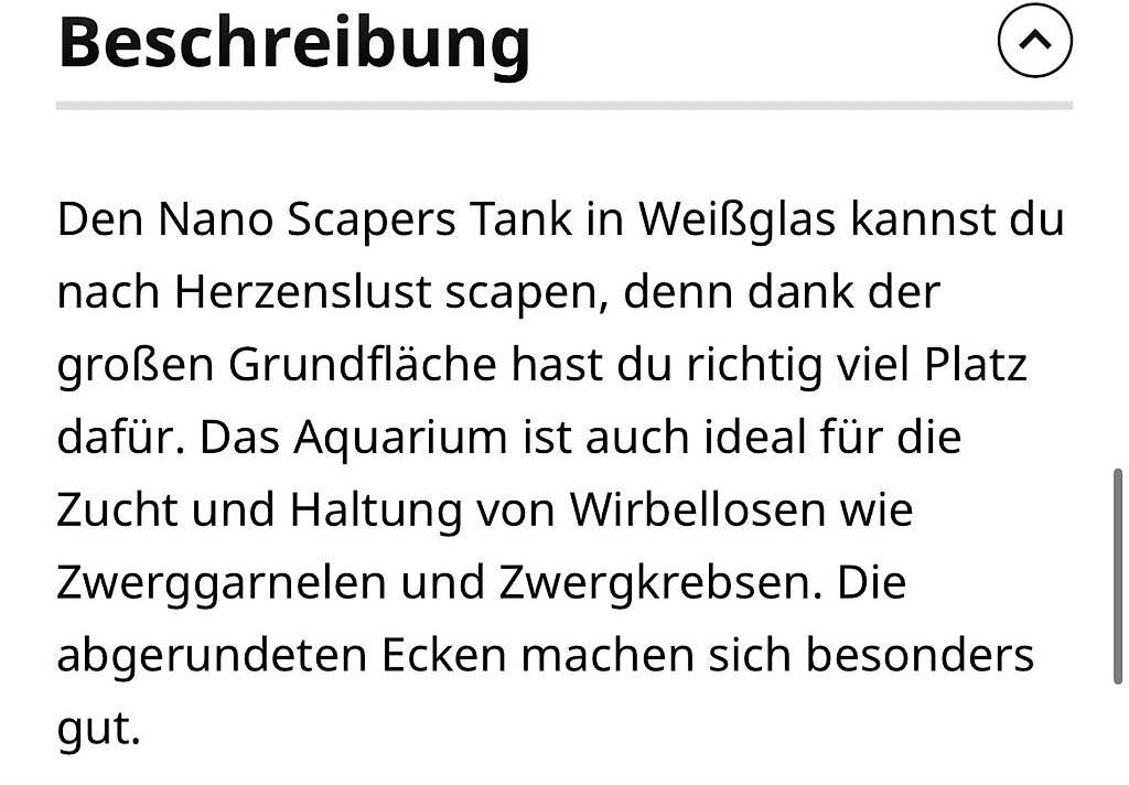 Dennerle- Nano Tank- Withe Glass-70 Liter-Neu! (Neu und ...