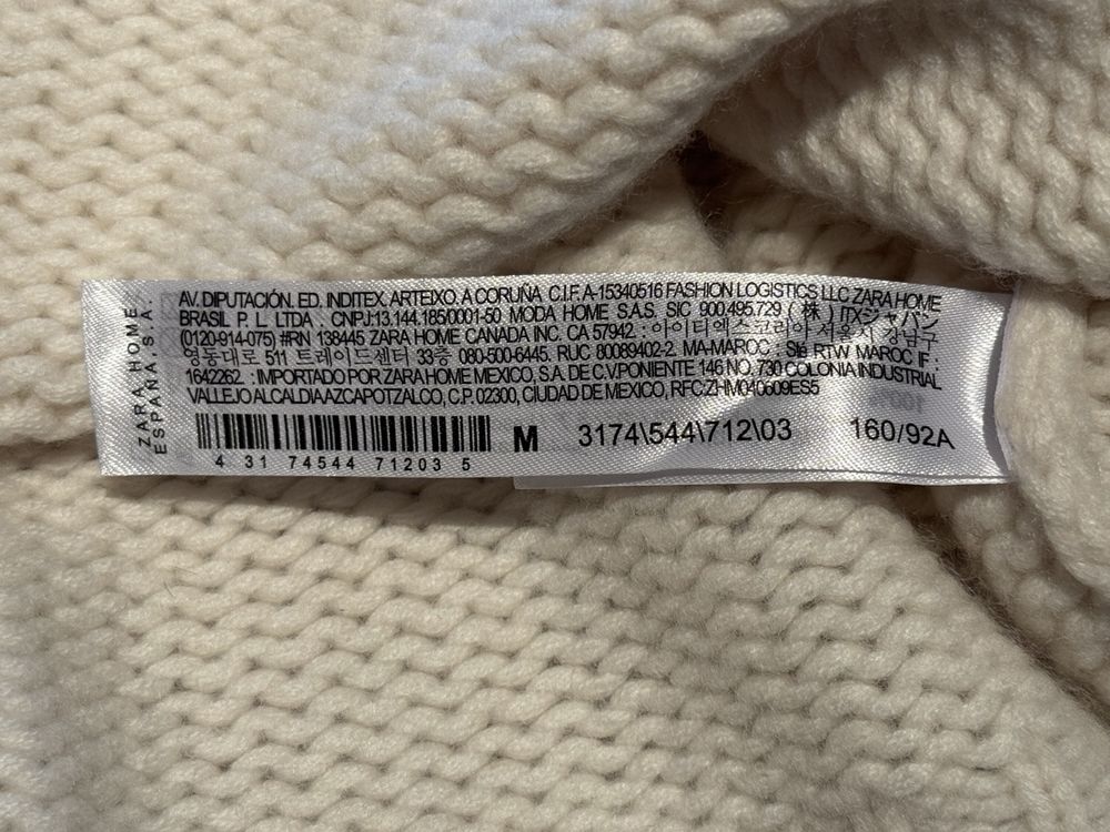Zara Home 100% Cashmere Pullover weiss Gr. M. Dick kuschelig (Gebraucht ...