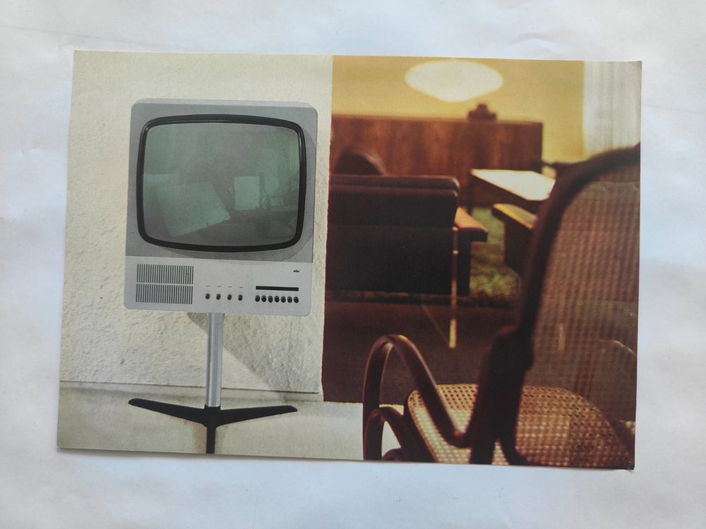 Retro Fernsehegerät Braun FS 80 mit Standfuss, Prospekt (Gebraucht) in ...