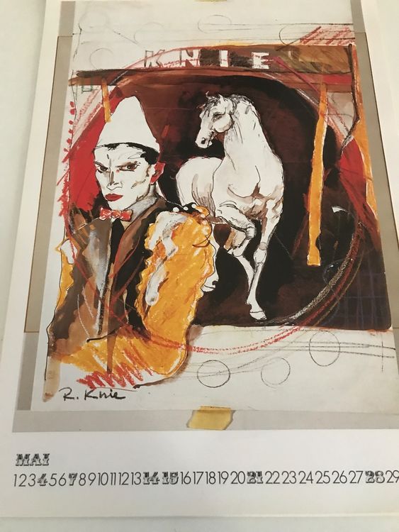 KALENDER von ROLF KNIE mit Originaler Unterschrift (Gebraucht) in Obfelden für CHF 6 – mit ...